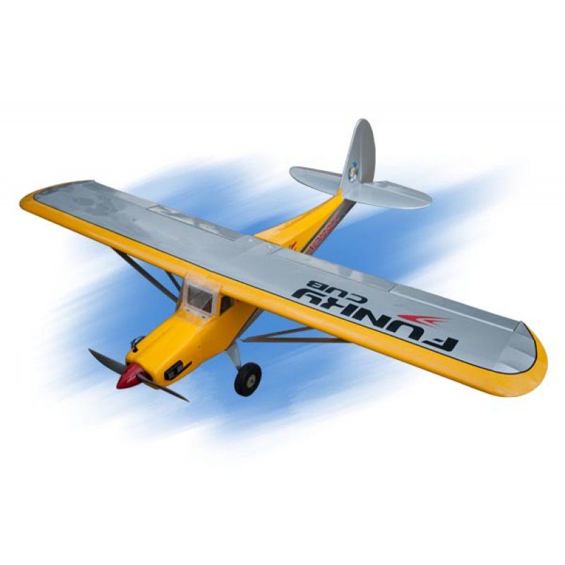 Funky Cub 15cc 1.8m ARF Kit, Yellow / Silver, Seagull Models – Flight RC