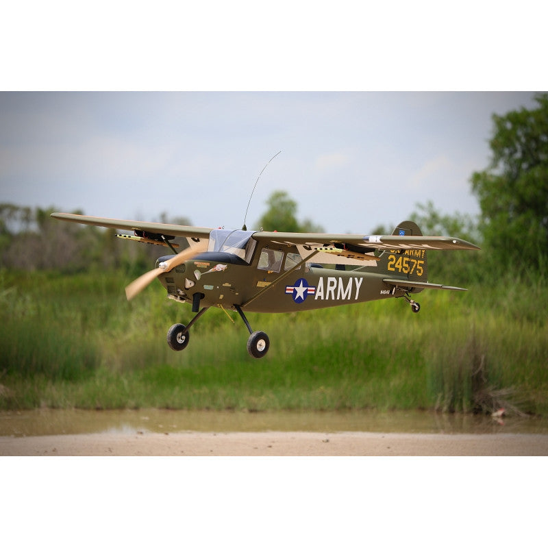Giant Scale Cessna Bird Dog Chicken Man 122" ARF 70-125cc, Seagull Mod ...
