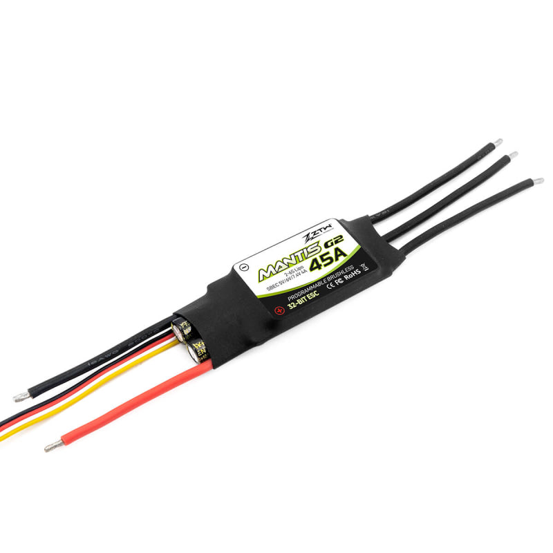 45A 2-6S High Performance Brushless ESC, ZTW Mantis – Flight RC
